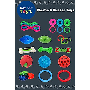 Petface Toyz Rugby Ball Dog Toy, Medium, Blue