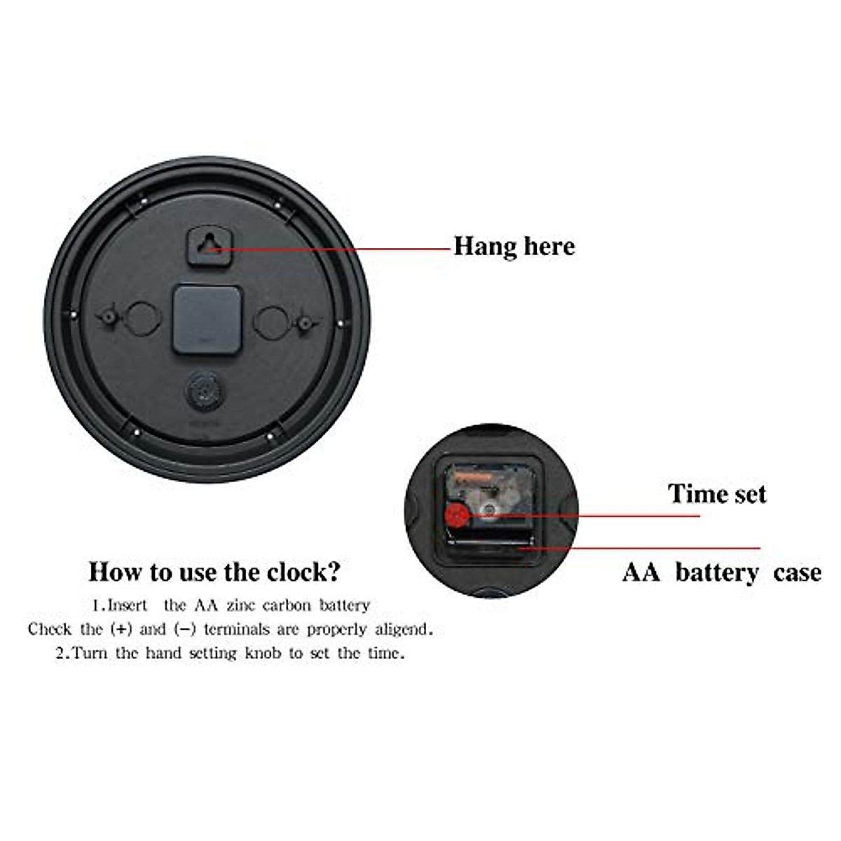 SMILEMARY 12-Inch Indoor/Outdoor Retro Silent Non-Ticking Waterproof Wall Clock with Thermometer,Battery Operated Quality Quartz Round Clock Wall Decorative for Patio/Home