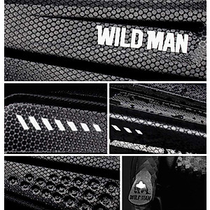 WILD MAN 1.2L Rainproof Hard Shell Bike Saddle Bag for Bicycle Triangle Frame Under Seat for Road Mountain Cycling (Black,ES4)