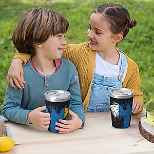 12oz Tumbler Canary Islands Flag Stainless Steel Cup With Straw And Lid Spill Proof Bulk Double Wall Vacuum Reusable Water Tumblers For Cold Hot Drink