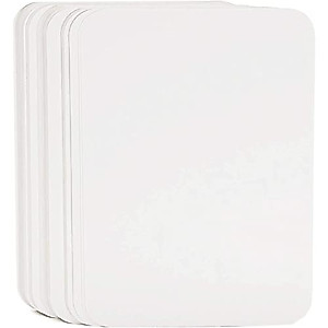 200 Pack Blank Cardstock DIY Greeting Cards, Round Corners, Postcards, Glossy Finish (Laser Printer Use Only) 215gsm, 80lb, 5 x 7 Inches