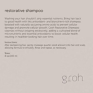 Groh Restorative Shampoo, 8oz.