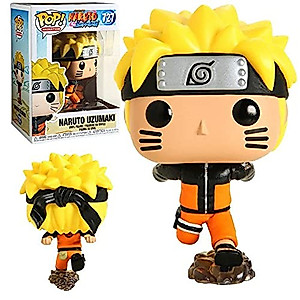 POP Naruto Shippuden - Naruto Uzumaki (Running) Funko Vinyl Figure (Bundled with Compatible Box Protector Case), Multicolor, 3.75