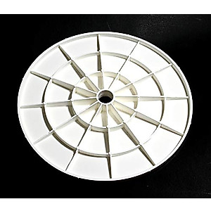 JSP Manufacturing Swimming Pool Skimmer Cover Debris Canister Deck Lid 9 1/8" Inch Skimmer Valve Replacement Lid (White)