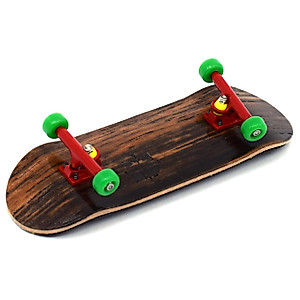 Teak Tuning 32mm Pro Fingerboard Complete - Fully Assembled with Pro Level Components - Pro Shaped Wooden Deck (32x97mm), UltraSpin Bearing Wheels, Prodigy Gen2 Trucks - Bob Would Be Proud