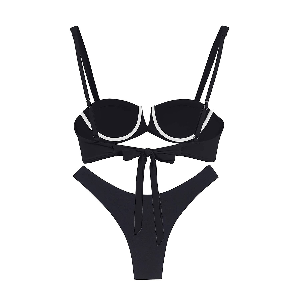 Womens Swimsuits Women,Sexy Bikini Sets for women,Bathing Suit for Women,Triangle Bikinis for Women,Two Piece Swimsuit for Women,Womens Bikini Swimsuit,Bathing Suit for Women 2 Piece Bikini Black L