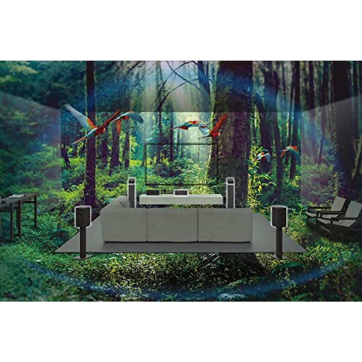 Sony STR-AN1000 7.2 CH Surround Sound Home Theater AV Receiver, Dolby Atmos, DTS:X, Bluetooth, WiFi, Google Chromecast, Spotify Connect, Apple AirPlay, HDMI 2.1