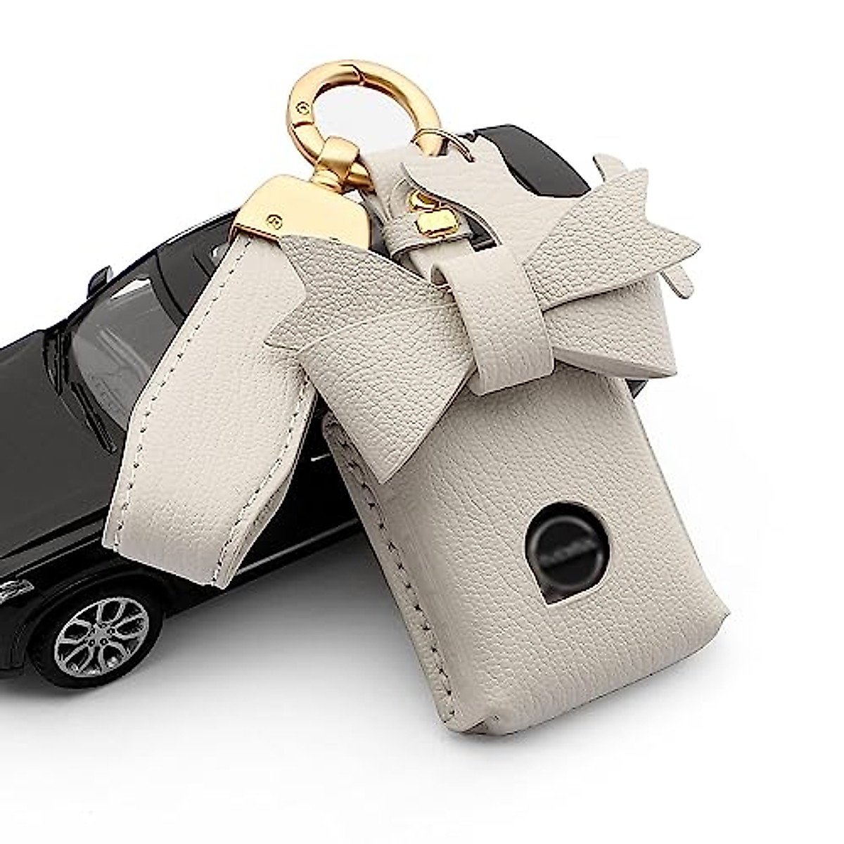 TAIKOO Smart Key Fob Cover Case for Volvo XC90 XC60 XC40 S60 S90 V60 T5 T6 T8 Car Key Case Cover Accessories (Intelligent keys [White])