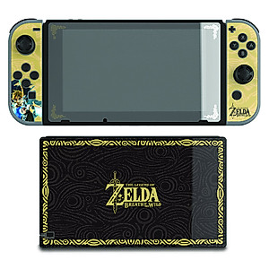 PDP Gaming Zelda Collector's Edition Play and Protect Screen Protection and Skins Screen Protector, Console Skin, 2 Joy Con Skins: Zelda - Nintendo Switch