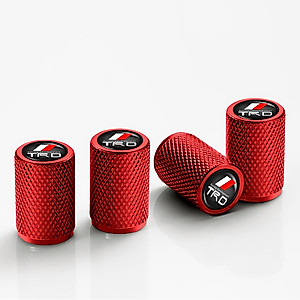 Metal Auto Tire Valve Stem Compatible with TRD Sequoia Tundra Tacoma 4Runner Trucks Trim Accessories 4pcs Red