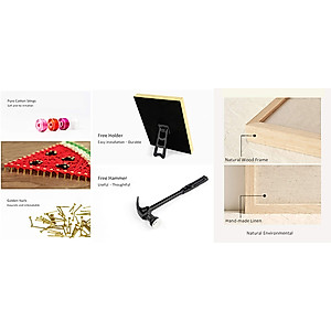 RM Studio DIY String Art Kit with All Necessary Accessories and Frame for Kids Students, Adult Crafts Kit, Home Wall Decorations Unique Gift (Rainbow)