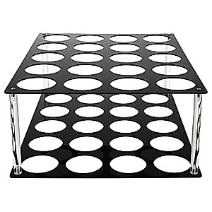 Vinyl Roll Storage Rack 20 Holes Acrylic Vinyl Rolls Holder Organizer Display Storage Stand for Art Craft Paper Room Decor (Aperture 2 Inch)