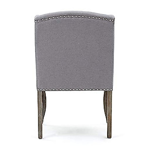 Christopher Knight Home Niclas Accent Chair, Light Grey