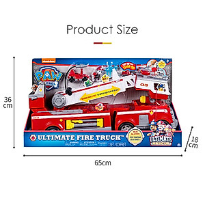 PAW Patrol Ultimate Rescue Fire Truck with Extendable 2 ft. Tall Ladder, for Ages 3 and Up