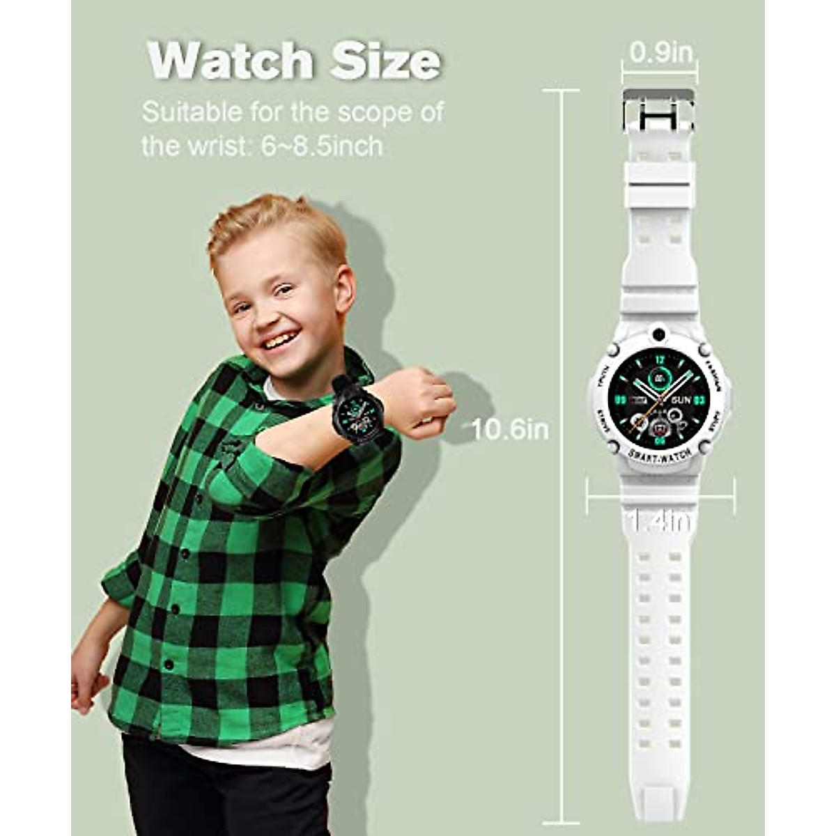 PTHTECHUS Kids Smart Watch with SIM Card, 4G GPS Tracker Watch for Kids, Combines Phone Video Voice and Wi-Fi Call, Wrist Watch Suitable for 8-16 Boys Girls Birthday Gifts