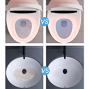 Pumice Stone for Toilet Cleaning with Handle Toilet Stone, Removing Hard Water Rings for Toilet Bowl Pool Bathtub, 4 Pack