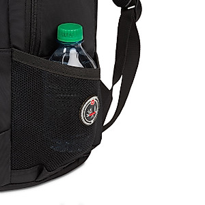 SwissGear 1186 Bungee Backpack, Black/Grey, 17-Inch