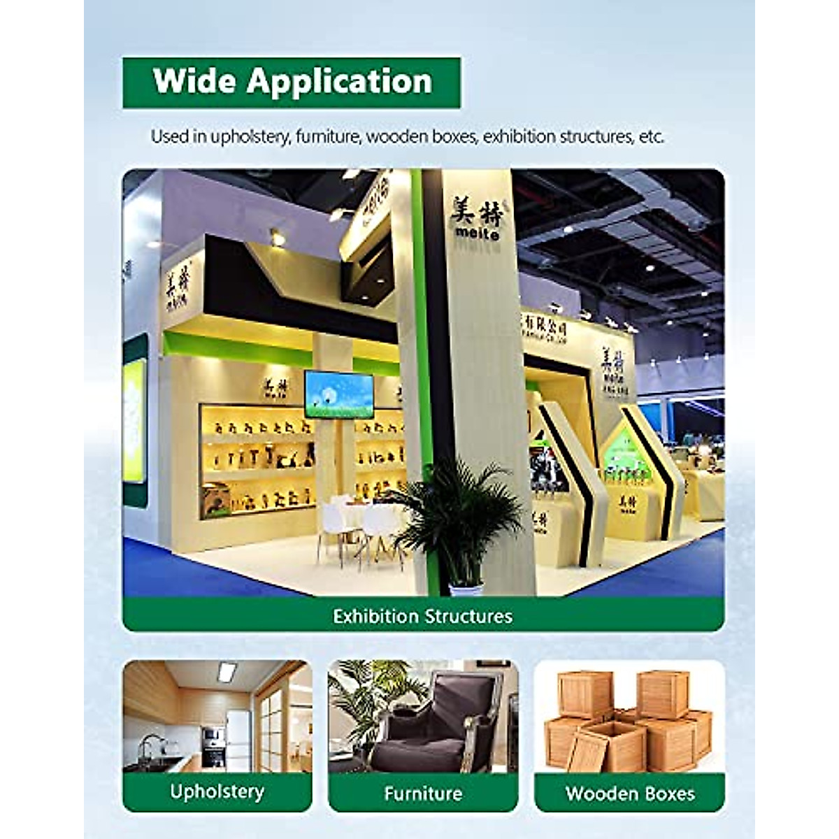 meite 7116BL Pneumatic Upholstery Stapler with Long Nose-1/4-Inch to 5/8-Inch 22 Gauge 3/8'' Crown Fine Wire Stapler