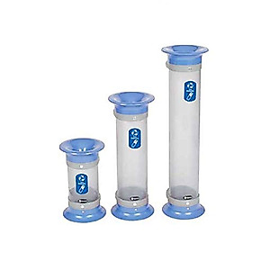 Glasdon C-Thru 10Q Battery Recycling Container (Red) – Transparent Polycarbonate Battery Disposal Container – Small 10Q Battery Collection Tube