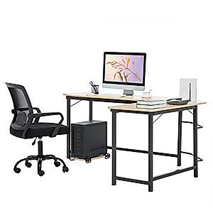 melupa L-Shaped Desk Computer Corner Desk, Home Office Gaming Table, Sturdy Writing Workstation, Space-Saving, Easy to Assemble