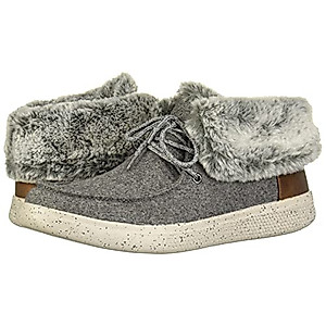 Skechers BOBS Women's 113446 Sneaker, Grey, 8.5