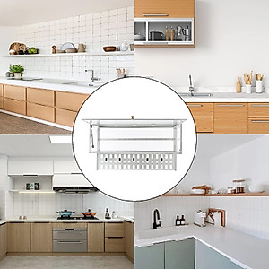 Gdrasuya10 Wall Mounted Storage Cabinet Modern Hanging Kitchen Wall Cabinet Organizer with Storage Shelf and Hooks Wall-Mounted Locker with Glass Door for Kitchen Dining Living Room Bathroom, Black