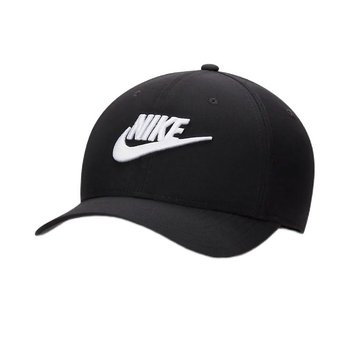 Nike Rise Structured SwooshFlex Futura Cap (Black)