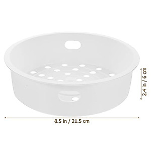 Steamer Basket Plastic Steaming Rack Vegetable Steamer 5L Steaming Stand for Rice Cooker Warmer Kitchen Cookware-8.5*2.4Inch