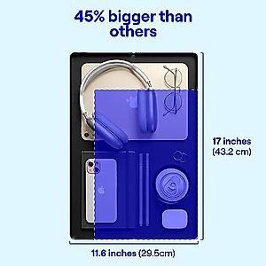 BedShelfie Bedside Shelf for Bunk Bed & Top Bunk, College Dorm Room Essentials, Clip On Nightstand, Bed Side Table Tray Organizer - Cup Holder, Black