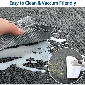 RccugmatS Chair Mat for Hardwood & Tile Floor, 36" x 48" Heavy Duty Office Chair Mat for Rolling Chairs, Anti Slip, Non-Curve, Floor Protector for Home Office, Blue White