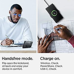 Spigen Tough Armor Designed for Galaxy S22 Ultra Case (2022) - Black