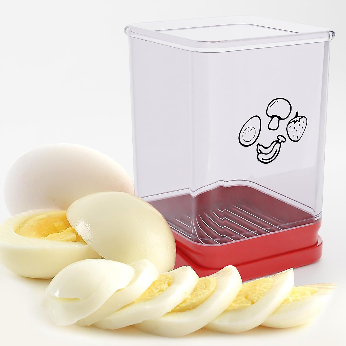 Tewodila Fruit Slicer Cup, Speed Cutter for Strawberry Banana Grape Egg, Stainless Steel Vegetable Cutting Kitchen Gadget, Kitchen Portable Slicing Tool (1 pcs)