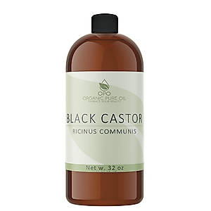 Jamaican Black Castor Oil - 32 OZ Pure, Cold Pressed, Filtered Hexane & Chemical Free, PBA-Free Plastic Caster - Hair Growth, Body, Skin - Brows, Lashes