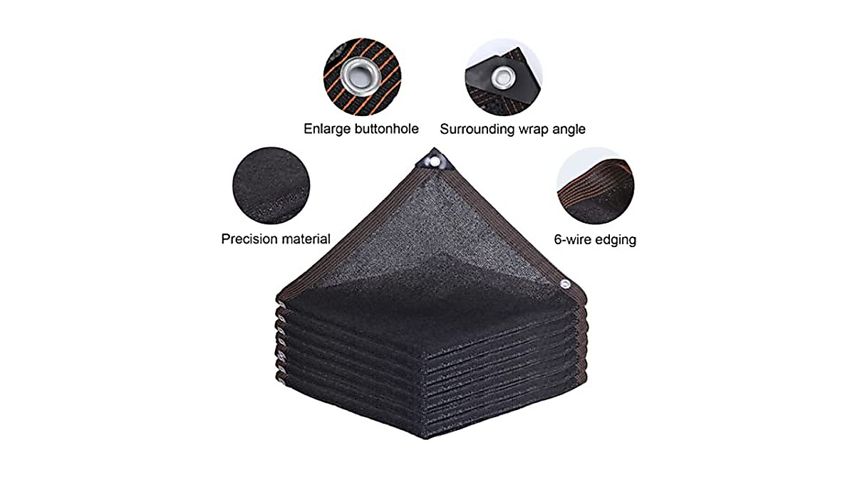 Heavy-Duty Shade Cloth 6x16ft - UV Sun Block for Plants