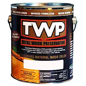 TWP 1501 Cedartone Low VOC Wood Preservation Stain - Eco-Friendly, Long-Lasting Protection, UV & Water Resistant, Easy to Apply - 1 Gallon