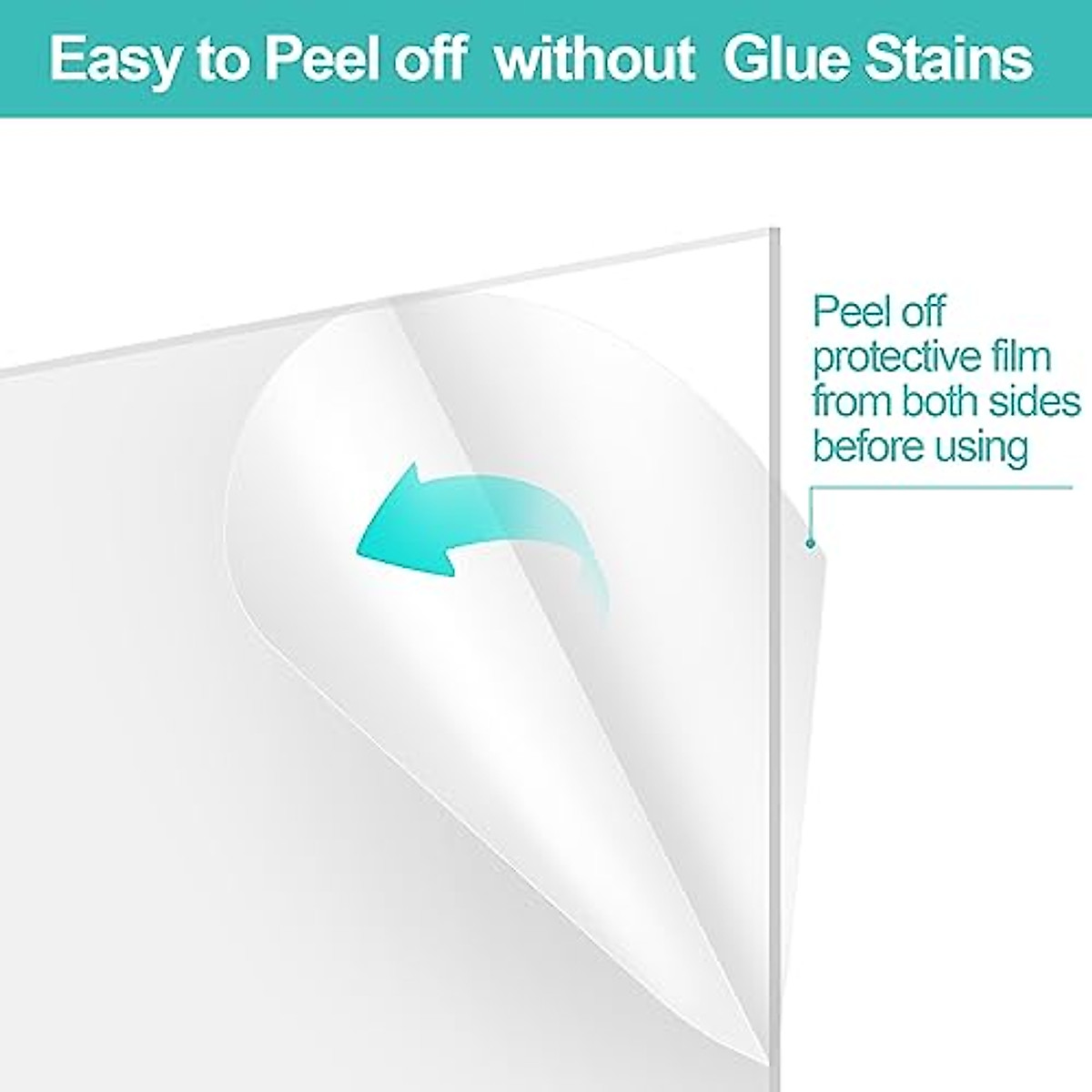 MaxGear 3 Pieces 12" x 16" Plexiglass Sheets, 1 mm Thick Clear Acrylic Sheet, Acrylic Panel with Protective Film for Handcraft, DIY Display Projects, Photo Frame, Sign, Dust Cover, Painting