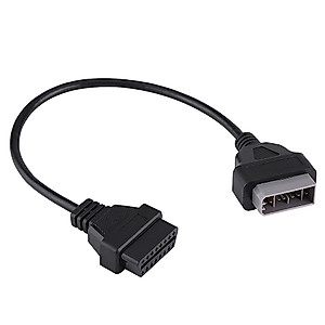 Burappoi 14 Pin to 16 Pin OBD2 Adapter Connector Diagnostic Cable for Nissan Female Interface Popular
