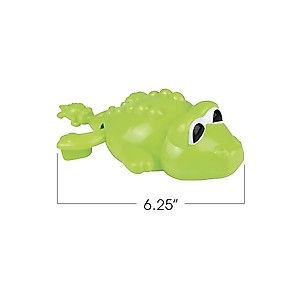 ArtCreativity Pullback String Alligator Bath Toys for Kids, Set of 3, Swimming Water Toys for Bathtub, Pool, and Lake Fun, Adorable Aquarium Birthday Party Favors for Boys and Girls