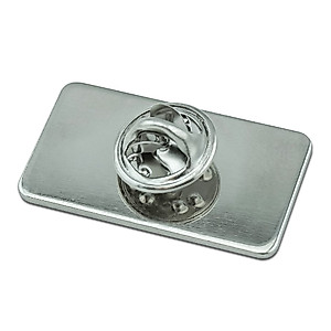 Black Lab Labrador Dog Breed Metal Rectangle Lapel Hat Pin Tie Tack Pinback