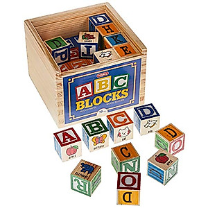 Schylling ABC Wooden Alphabet Blocks Toy