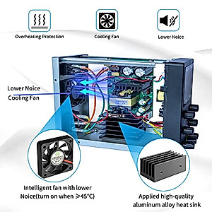DC Power Supply Variable 30V 5A, Hyelec Switching Power Supply with 5V 2A USB Output, Adjustable Regulated Power Supply with 4-Digits LED Power Display, Alligator Leads Including,110V Input Voltage