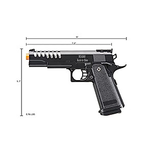 2011 Alloy Series Spring Airsoft Pistol w/Wavey Stippling (Color: Black)