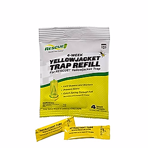 RESCUE! Yellowjacket Attractant Reusable Yellowjacket Traps – 4 Week Supply