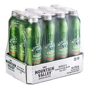 he Mountain Valley 750 mL Spring Water in Aluminum Can 12pk