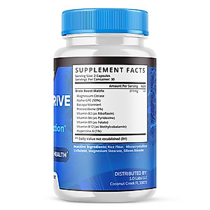 (2 Pack) Neuro-Thrive, Neuro-Thrive Pills, Neuro-Thrive Supplement, Neuro-Thrive Brain Pills, Neuro-Thrive Nootropic Capsules, Neuro-Thrive Brain Health Advanced Formula Supplement (120 Capsules)