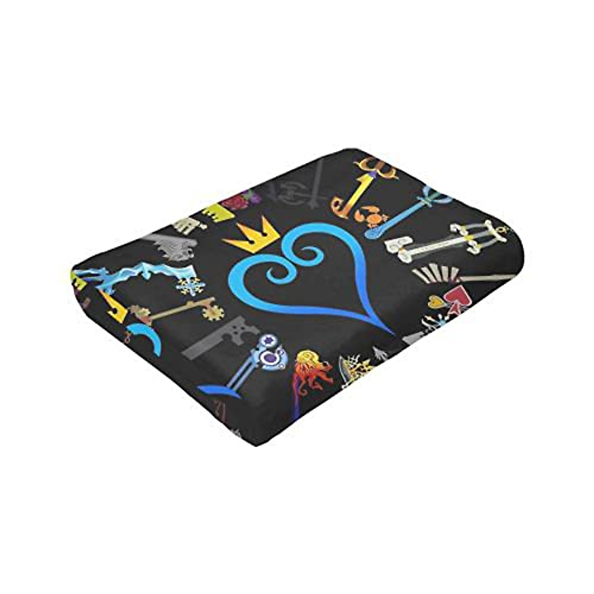 Hearts-Keyblades Ultra Soft Fleece Blanket Flannel Velvet Plush Throw Blanket,60x50in