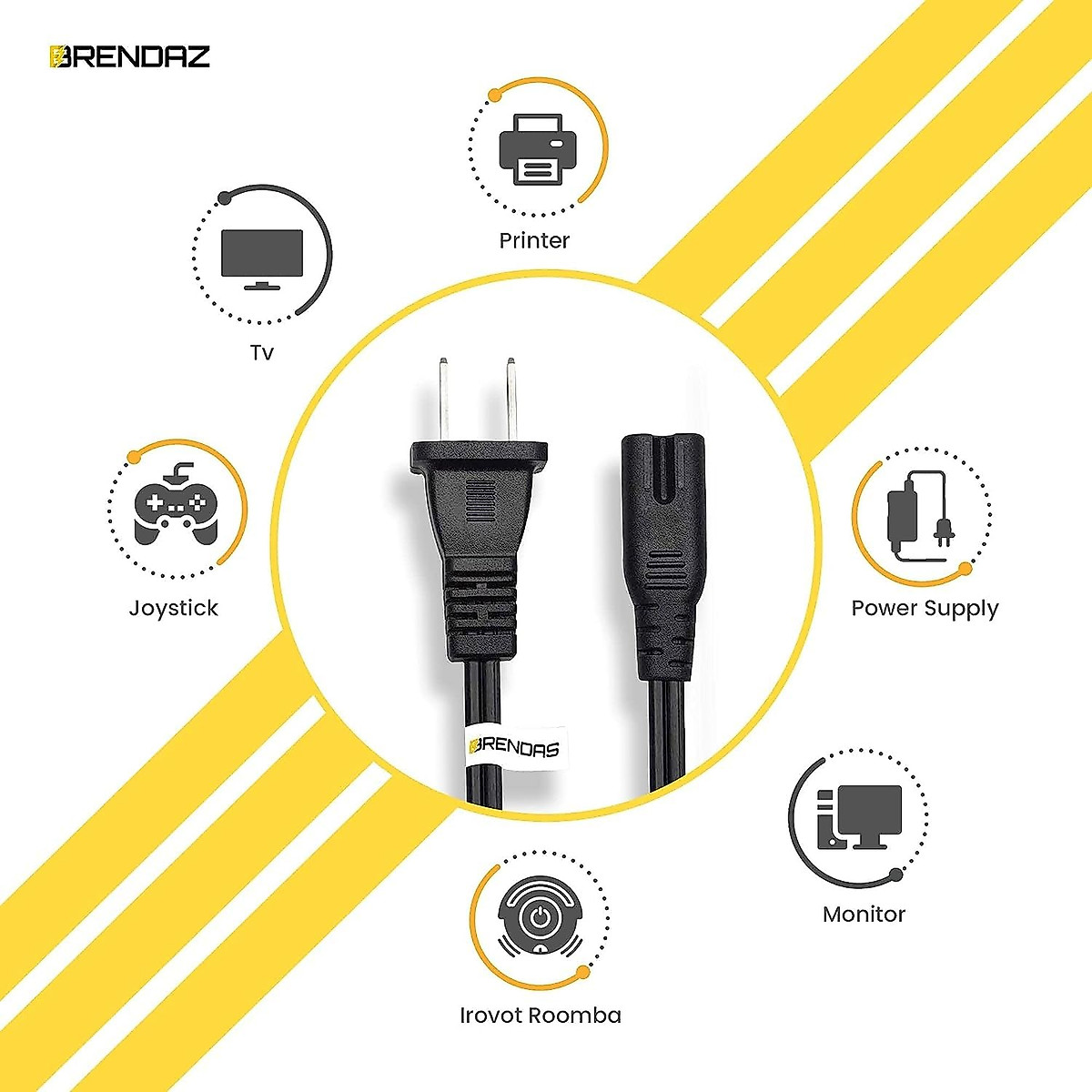 BRENDAZ Compatible AC Power Cord Cable for Bose Smart Soundbar 300, Soundbar 700 Speaker (6-Feet)