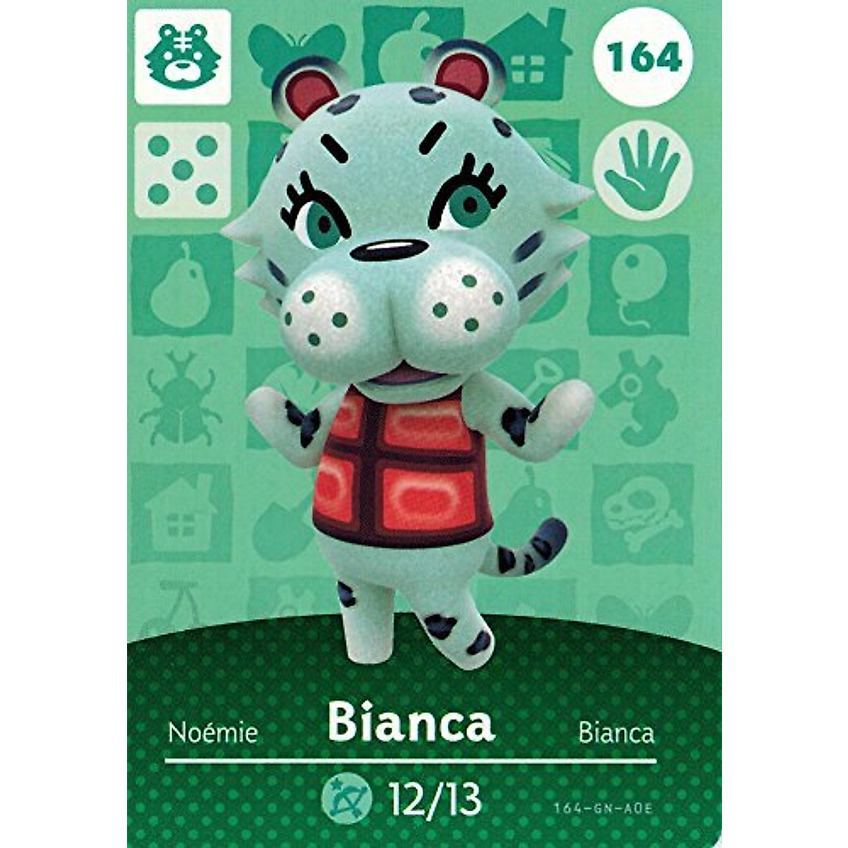 Nintendo Animal Crossing Happy Home Designer Amiibo Card Bianca 164/200 USA Version by Nintendo