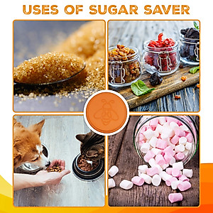 ENOLVO Terracotta Brown Sugar Saver- Brown Sugar Keeper Disc to Maintain Food Moisture During Storage - Terra Cotta Brown Sugar Bear Softener Alternative - 2Pack