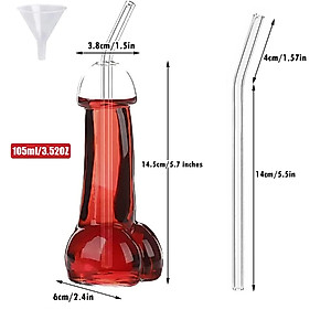 UKNBEY Funny Party Wine Glass, Creative Shape Transparent Champagne Glasses Whiskey Glasses Wine Cup for Novelty Drinking Cup Decoration for Bars, Night Clubs, Hotels, Party.Ideal Gag Gift (1 Pcs)